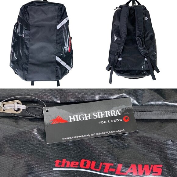 High Sierra | Bags | The Outlaws Duffel Bag Backpack Black Zip Closure ...